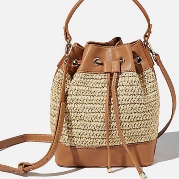 Cotton On | Bags | Rubi Tan Woven Boho Bucket Bag | Poshmark